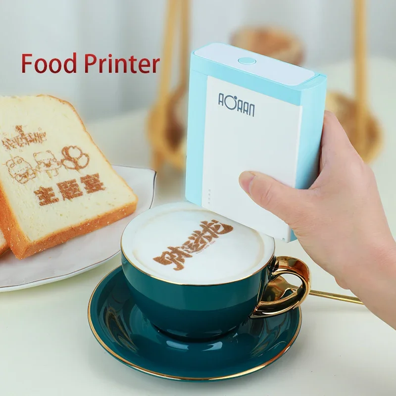 Handheld Inkjet Printer For Food & Latte Art – Portable Edible Printer ...