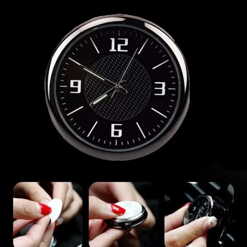 Universal-Car-Dash-Clock-Luminous-Quartz-Watch-Ornament-Auto-Air-Vent ...