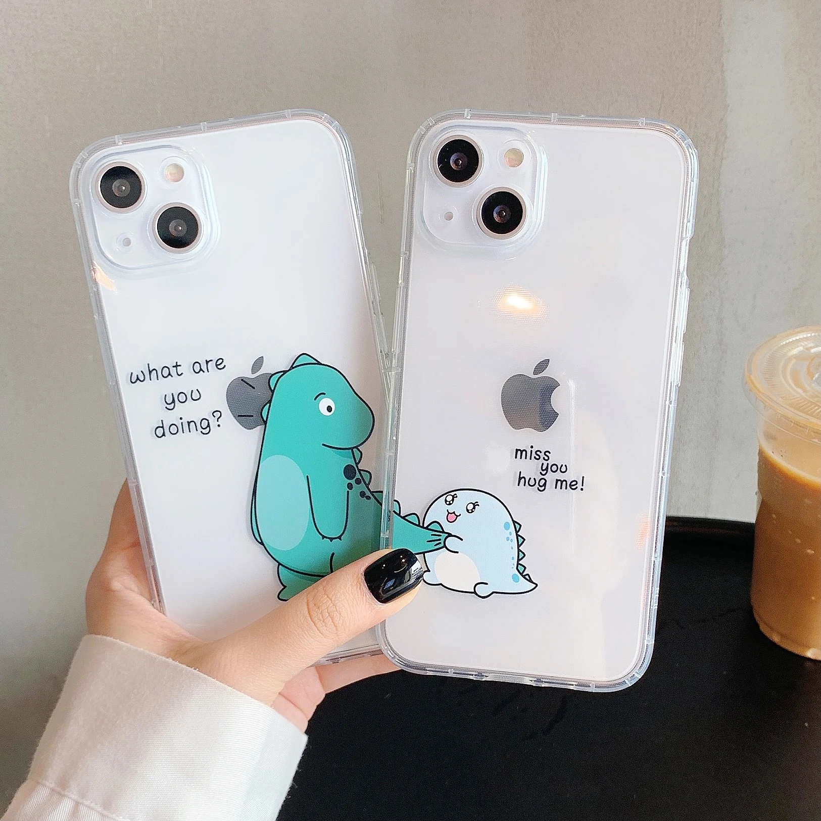 Cartoon Animal Phone Case For iPhone 13 12 11 14 Pro MAX XS XR 7 8 ...