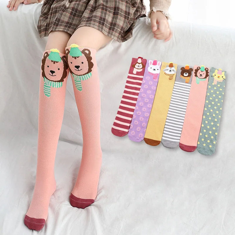 1pair-children-long-socks-spring-autumn-children-knee-socks-girls ...
