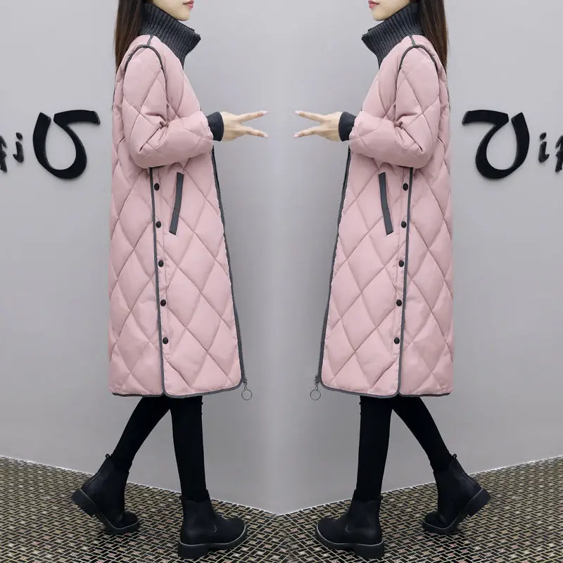 Winter-New-Style-Down-Padded-Jacket-Women-Mid-length-Korean-Style-Loose ...
