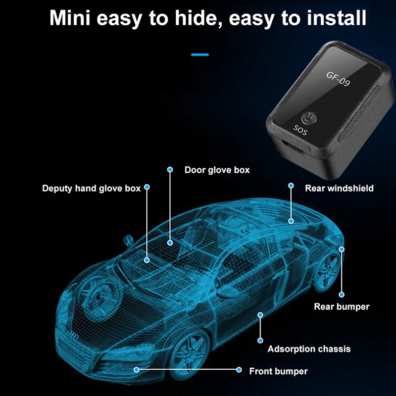 New-Mini-GF-09-GPS-Car-Tracker-Real-time-Tracking-Anti-loss-Positioner ...