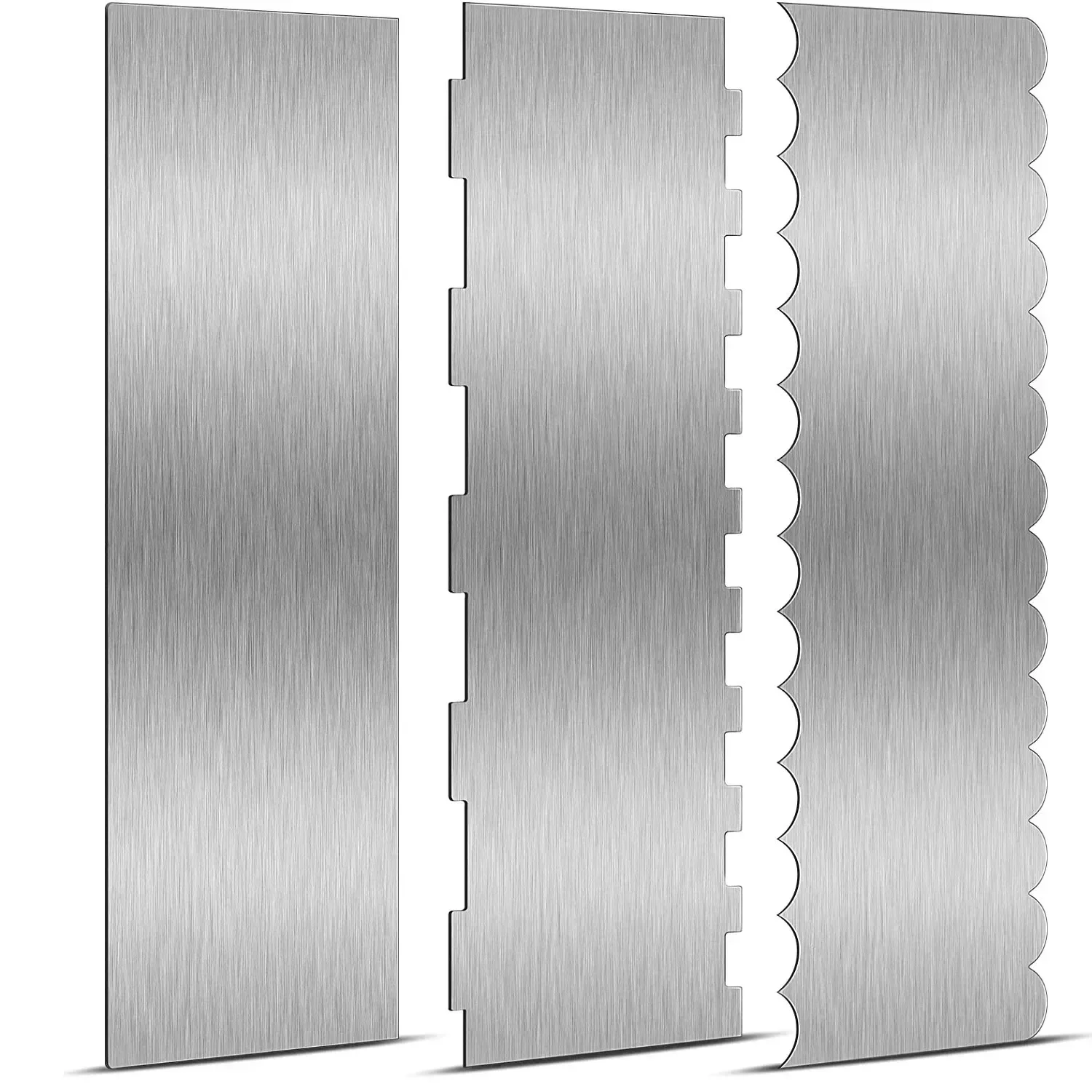1pcs-Stainless-Steel-Cake-Scraper-Double-Sided-Patterned-Edge-Pastry ...