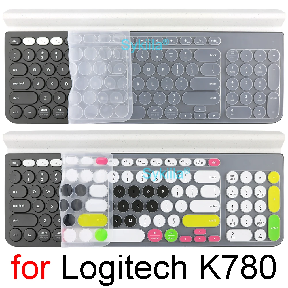 K780 Keyboard Cover for Logitech K780 Wireless Bluetooth Transparent ...