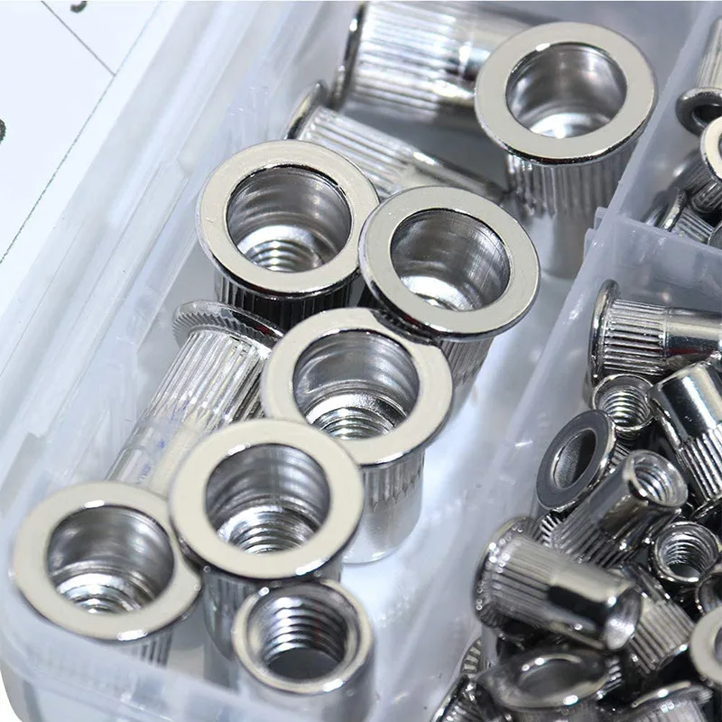 150pcs-Stainless-Steel-Rivnut-Flat-Head-Threaded-Nut-M3-M4-M5-M6-M8 ...
