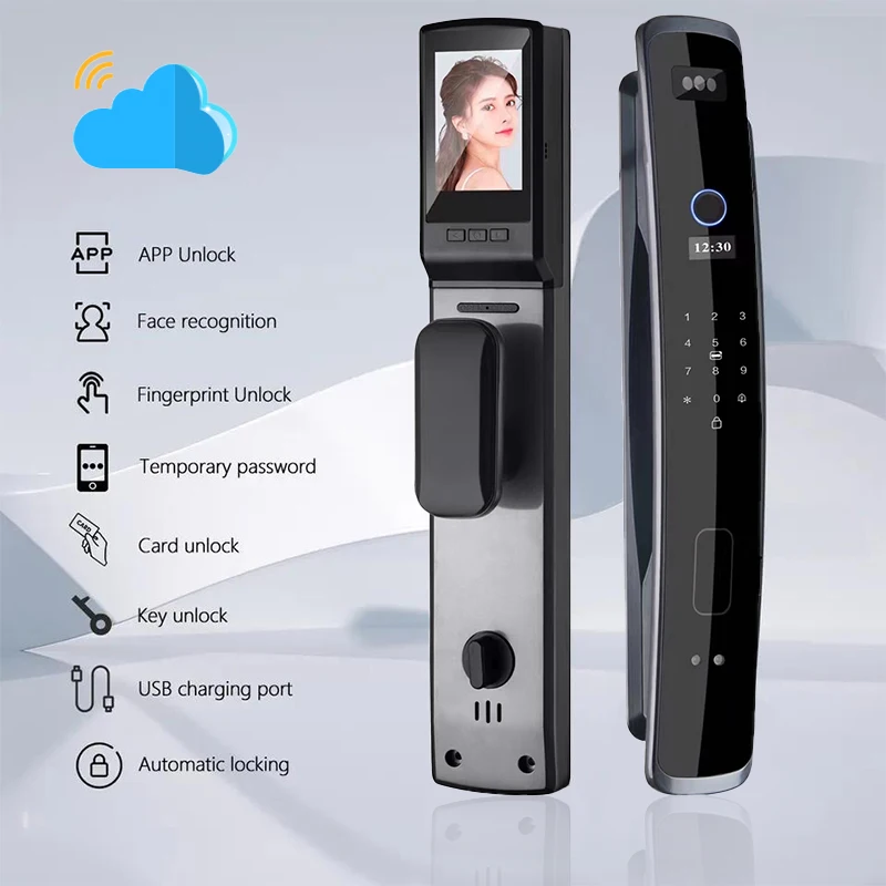 Fully-Automatic-WIFI-APP-3D-Face-Recognition-Smart-Lock-Fingerprint ...
