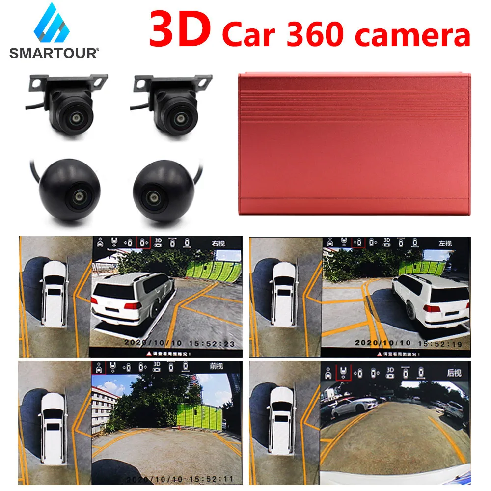 360 fotocamera per Auto HD 3D 360 telecamera per Auto gradi bird view ...