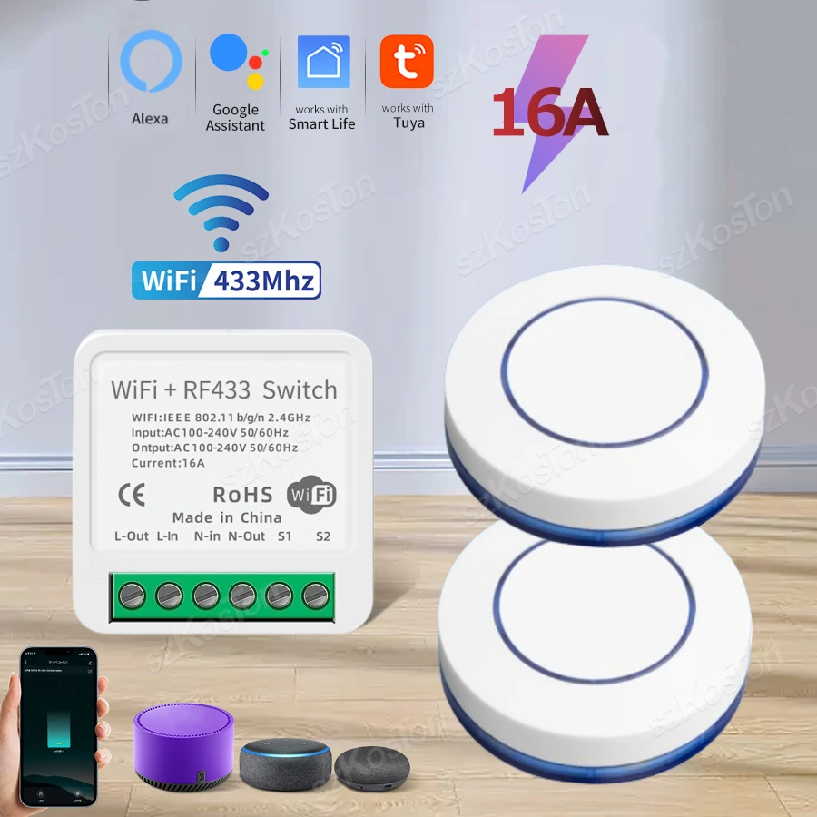 Tuya-RF433MHz-WiFi-Smart-Switch-Wireless-Remote-Control-Light-Switch ...