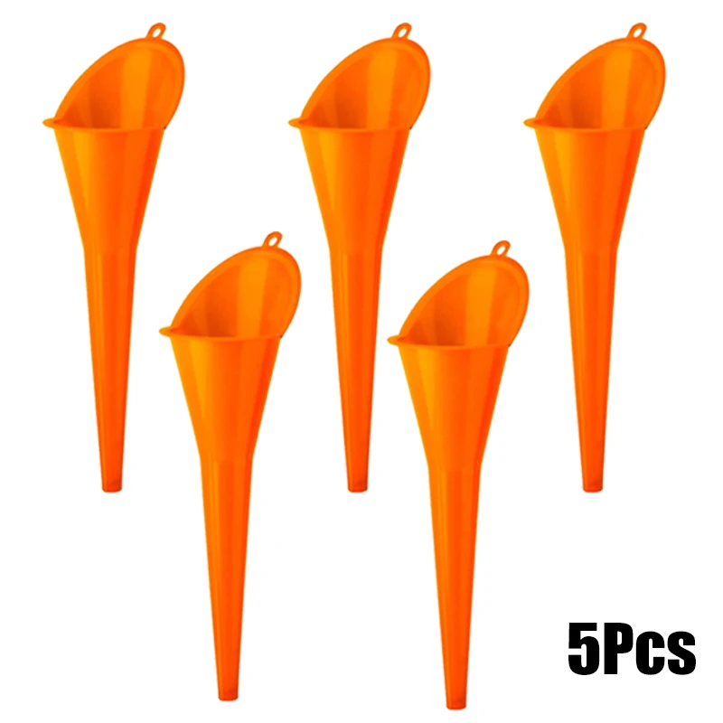 Car Long Neck Oil Funnel Gasoline Oil Fuel Filling Tool Anti-splash ...