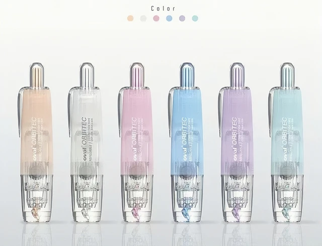 Portable Oval Pen Shape Correction Tape Color Cute Mini Writing Error ...