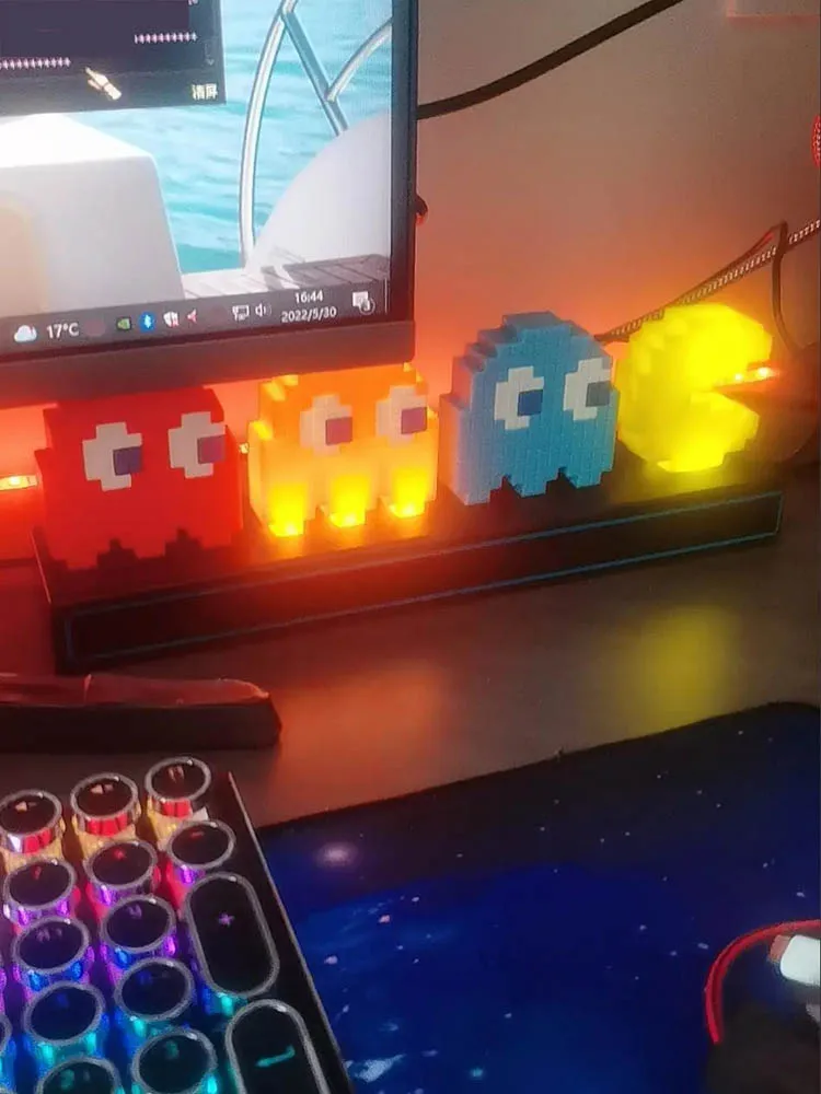 Lampara Pacman Night Lights | Pacman Ghosts Light | Pac Man Light Ghost ...