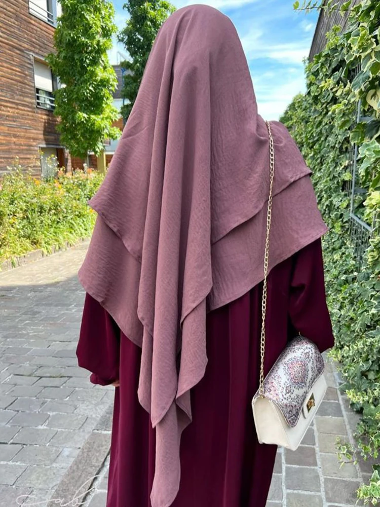 2-Layers-Jazz-Crepe-Long-Khimar-Women-Muslim-Hijab-Ramadan-Prayer ...