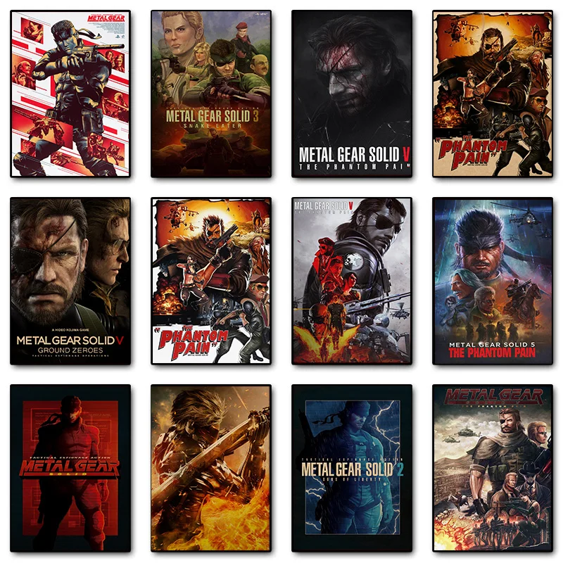 Metal Gear Solid Classic Video Game Character Poster Print Wall Art ...