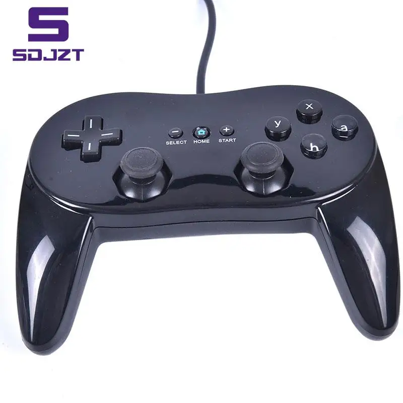 Wired-Classic-Pro-Controller-para-Wii-Console-Gamepad-Game-Joystick ...