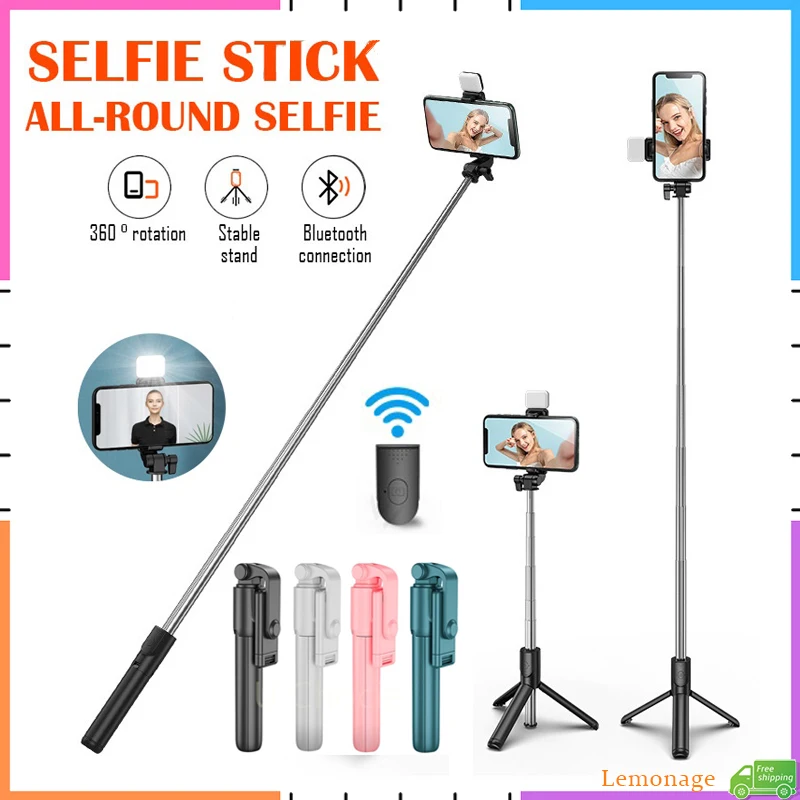 Selfie Stick Tripod Monopod Wireless Bluetooth Remote Mini Phone Stand ...