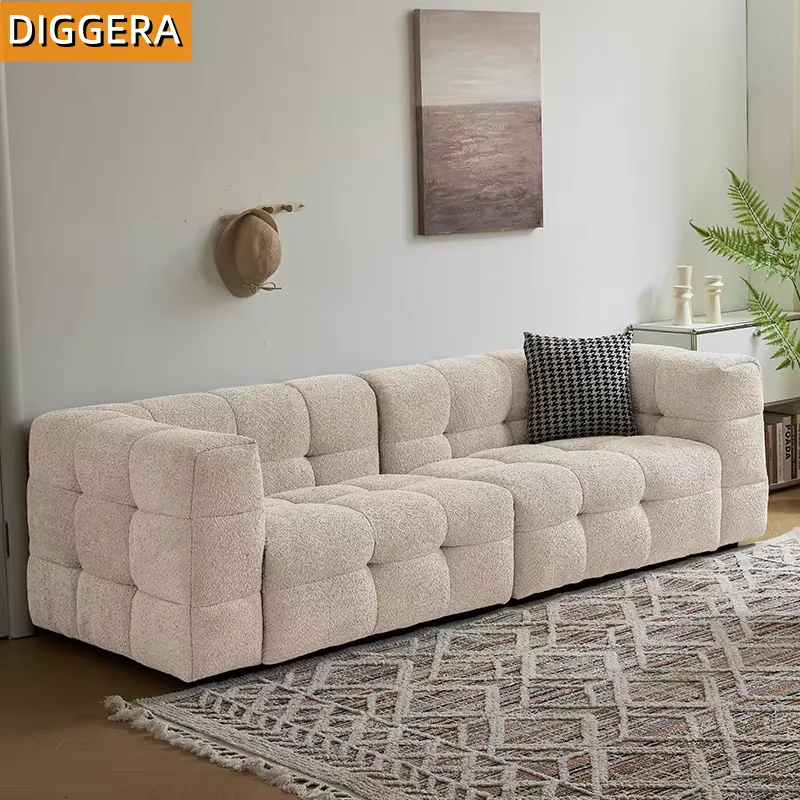 DIGGERA Teddy Compression Sofa Boneless Couches For Living Room Modern ...