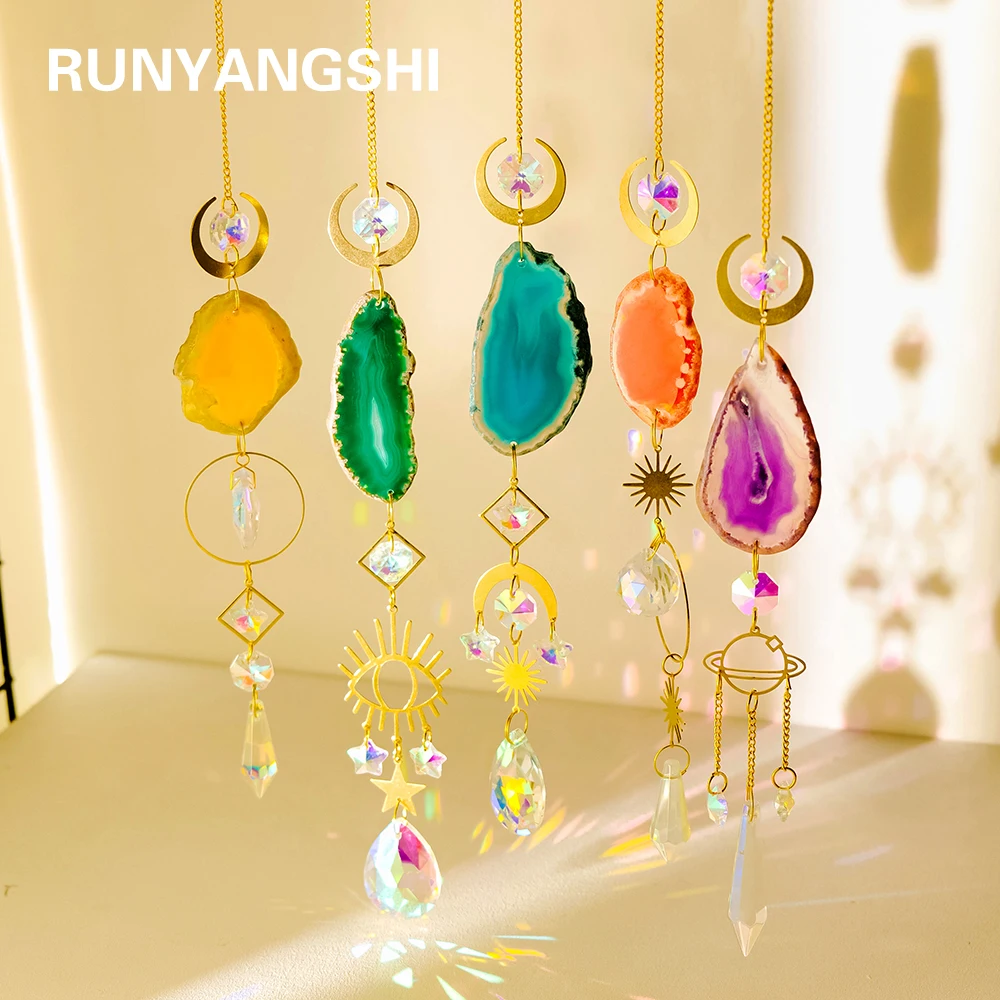 Natural-Stones-Agate-Sun-Catcher-Agate-Sun-Catcher-For-Rainbow-Maker ...