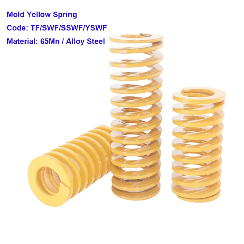 10-PCS-65Mn-Yellow-Compression-Springs-TF-SWF-Alloy-Steel-Coiling ...