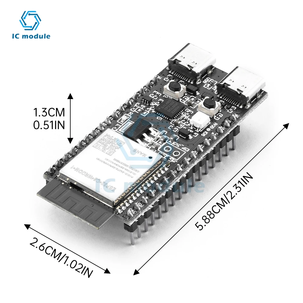 Conselho De Desenvolvimento Wifi Bluetooth Placa Núcleo Cp2102 Módulo Onboard Esp32-c6-devkitc-1 ...