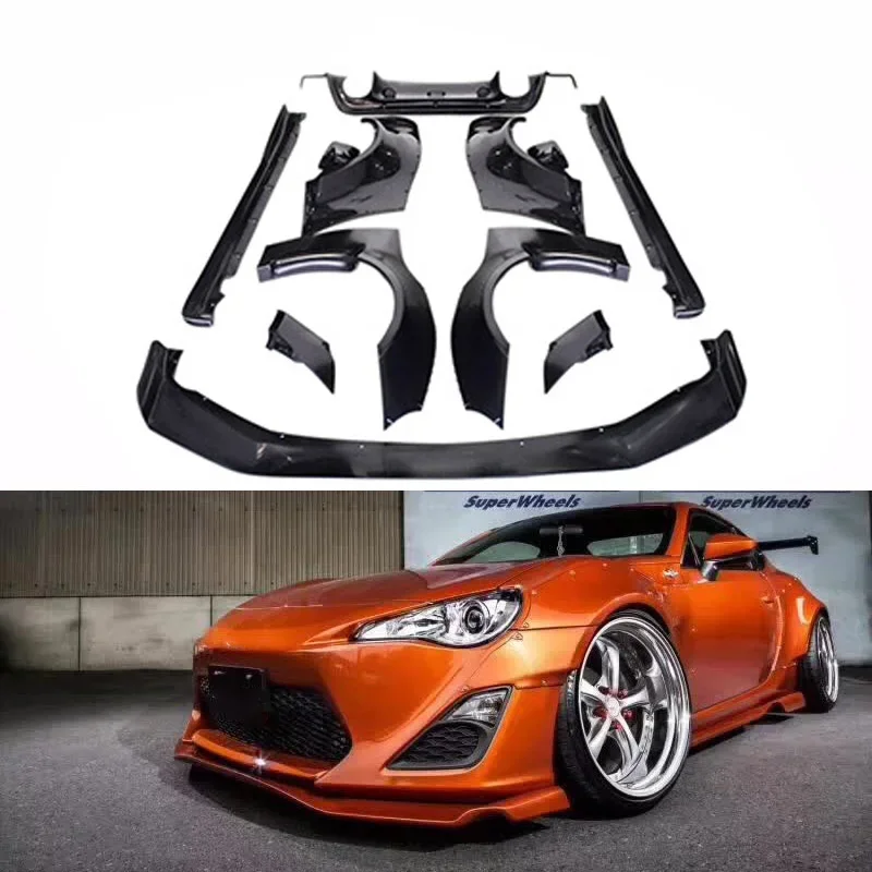 v1-Style-Wide-Body-Kit-Carbon-Fiber-Fibre-Bodykit-For-Toyota-GT86 ...