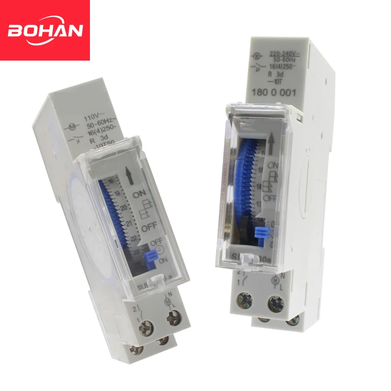 SUL180A Timer Switch 24 Hours Relay Analogues Electrical Programmable ...