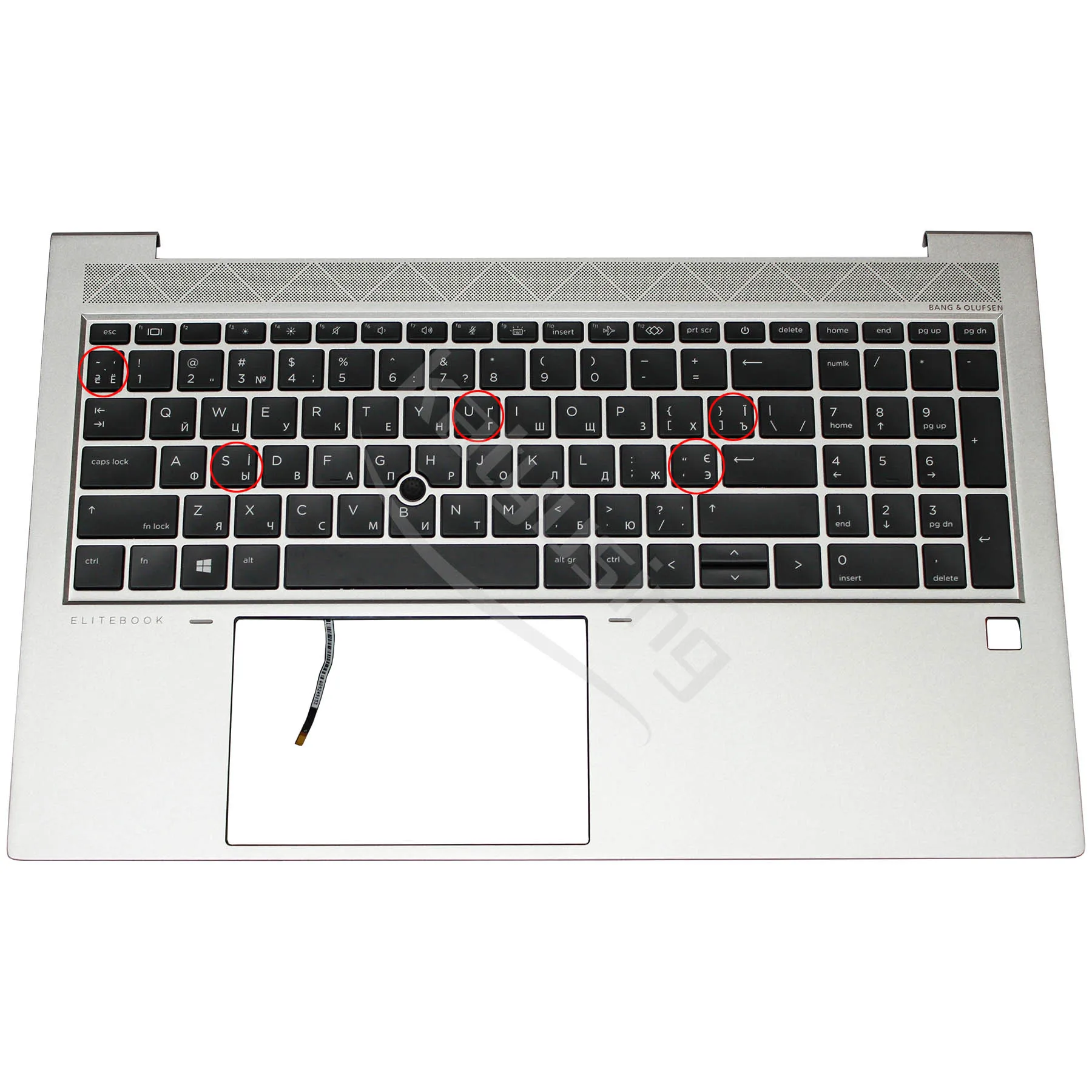 Rus US Keyboard for HP 15.6" EliteBook 850 G8 855 850 G7 Palmrest ...