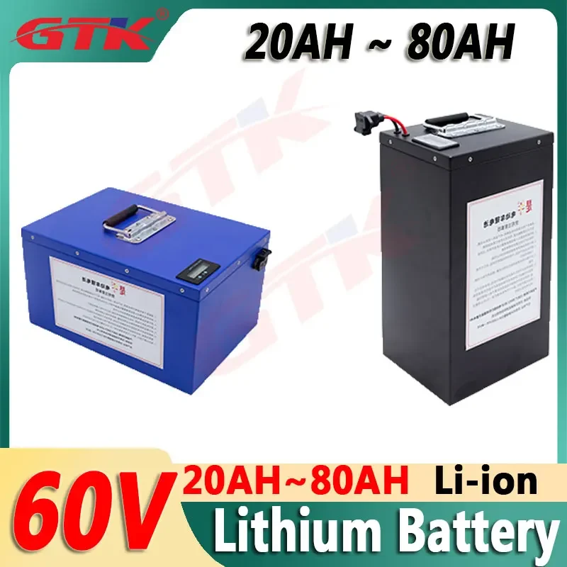 Gtk-60V-20AH-35AH-60AH-80AH-Li-ion-Lithium-Battery-ion-Rechargeable-17S ...