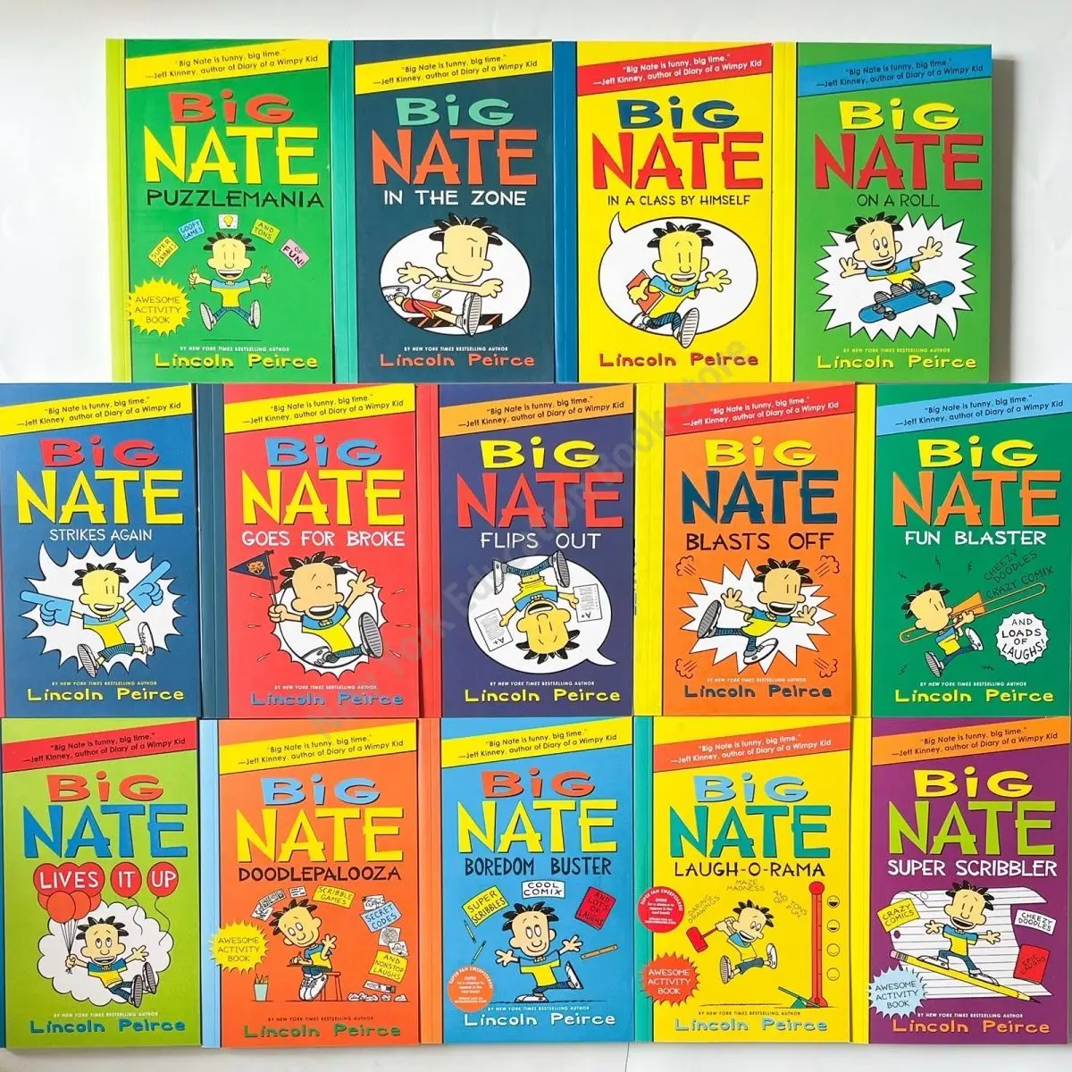 14-Books-Set-Big-Nate-Adventures-of-Big-Nate-Children-s-Humorous-Comics ...