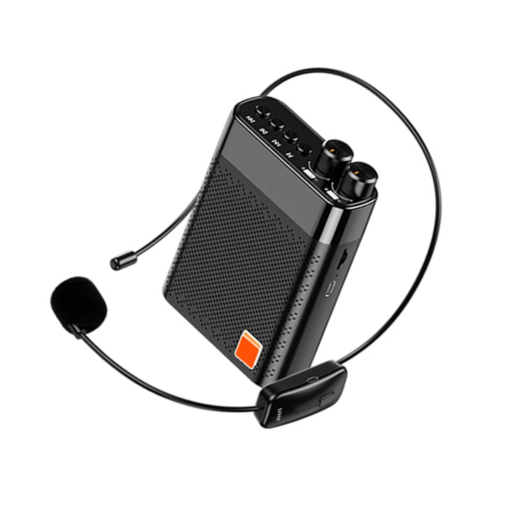 K7-UHF-Wireless-Megaphone-LED-Display-Loudspeaker-Voice-Amplifier-Waist-Hanging-Microphone ...