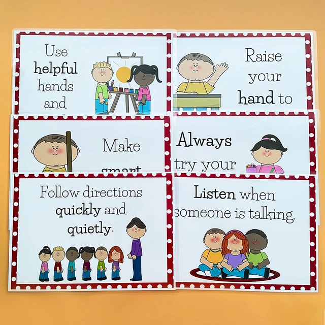 Preschool Classroom Rules With Visual Aids