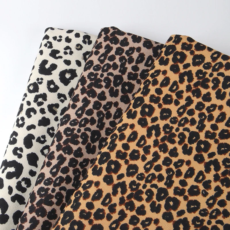 Leopard Print Cotton Fabric | Leopard Cotton Fabric 100 | Leopard ...