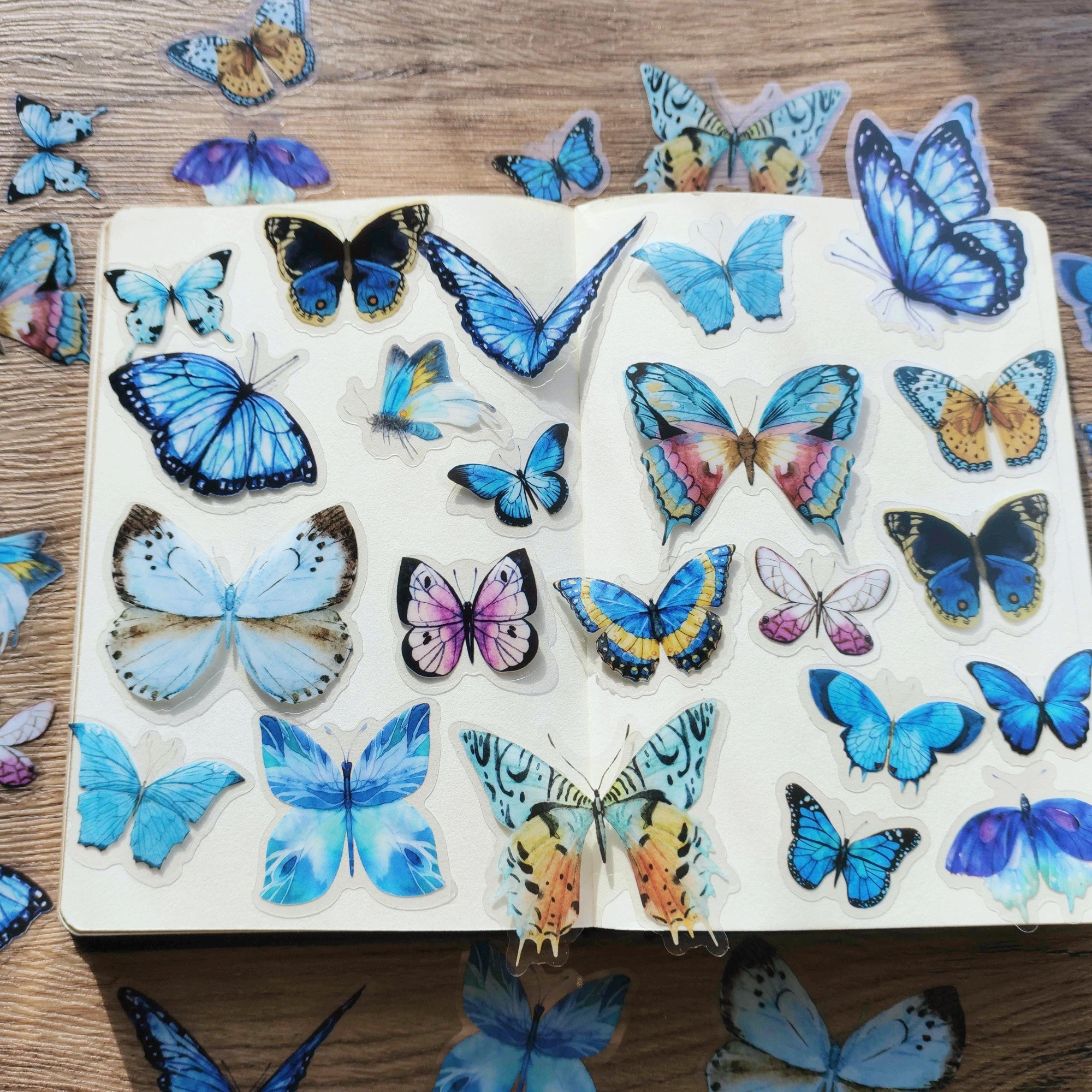 40Pcs-lot-Butterfly-Deco-Stickers-Scrapbooking-Bullet-Journaling-Toy ...