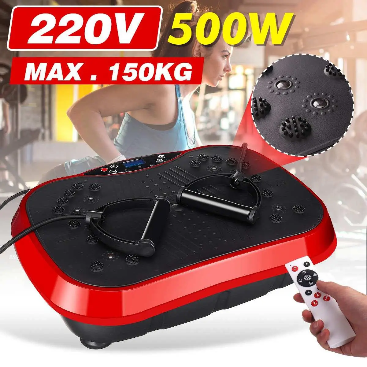 220v 500w Exercise Fitness Slim Vibration Machine Body Trainer Plate ...