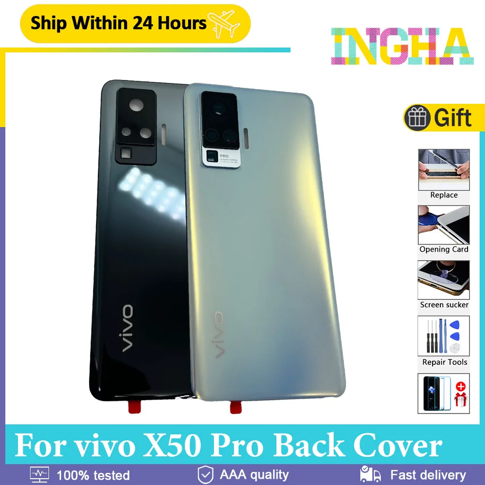 Original New For vivo X50 Pro Battery Back Cover Housing Door V2005A ...
