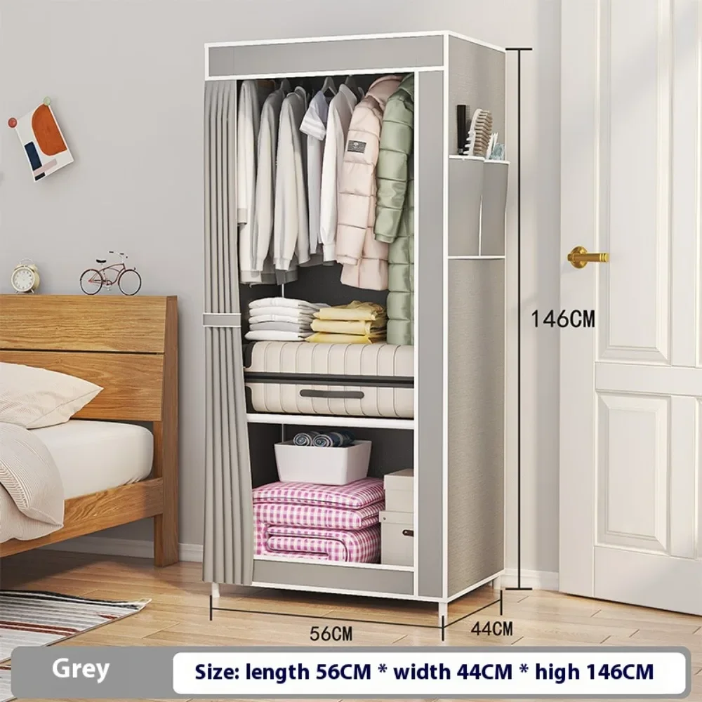 Simple-Wardrobe-Easy-To-Assemble-Clothing-Cabinet-Single-Person-Economy ...