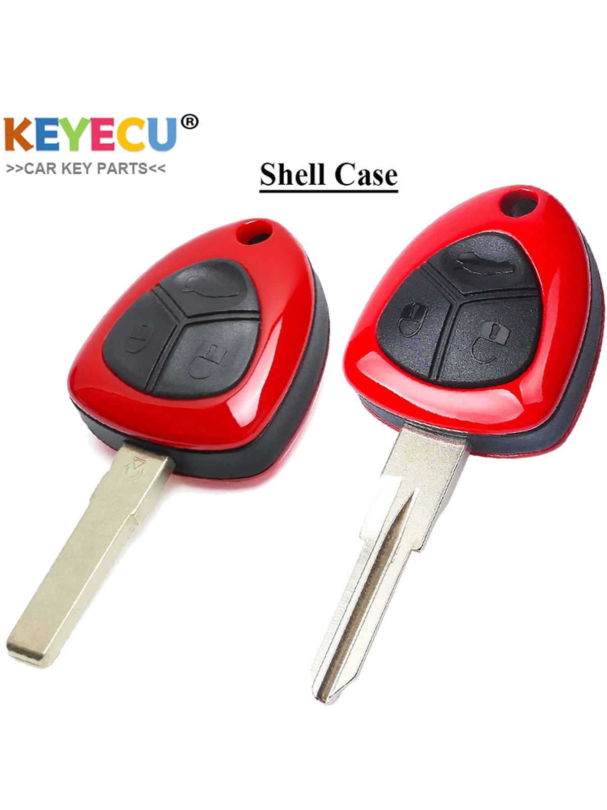 KEYECU-Remote-Key-Shell-Case-Fob-3-Butttn-for-Ferrari-California-458 ...