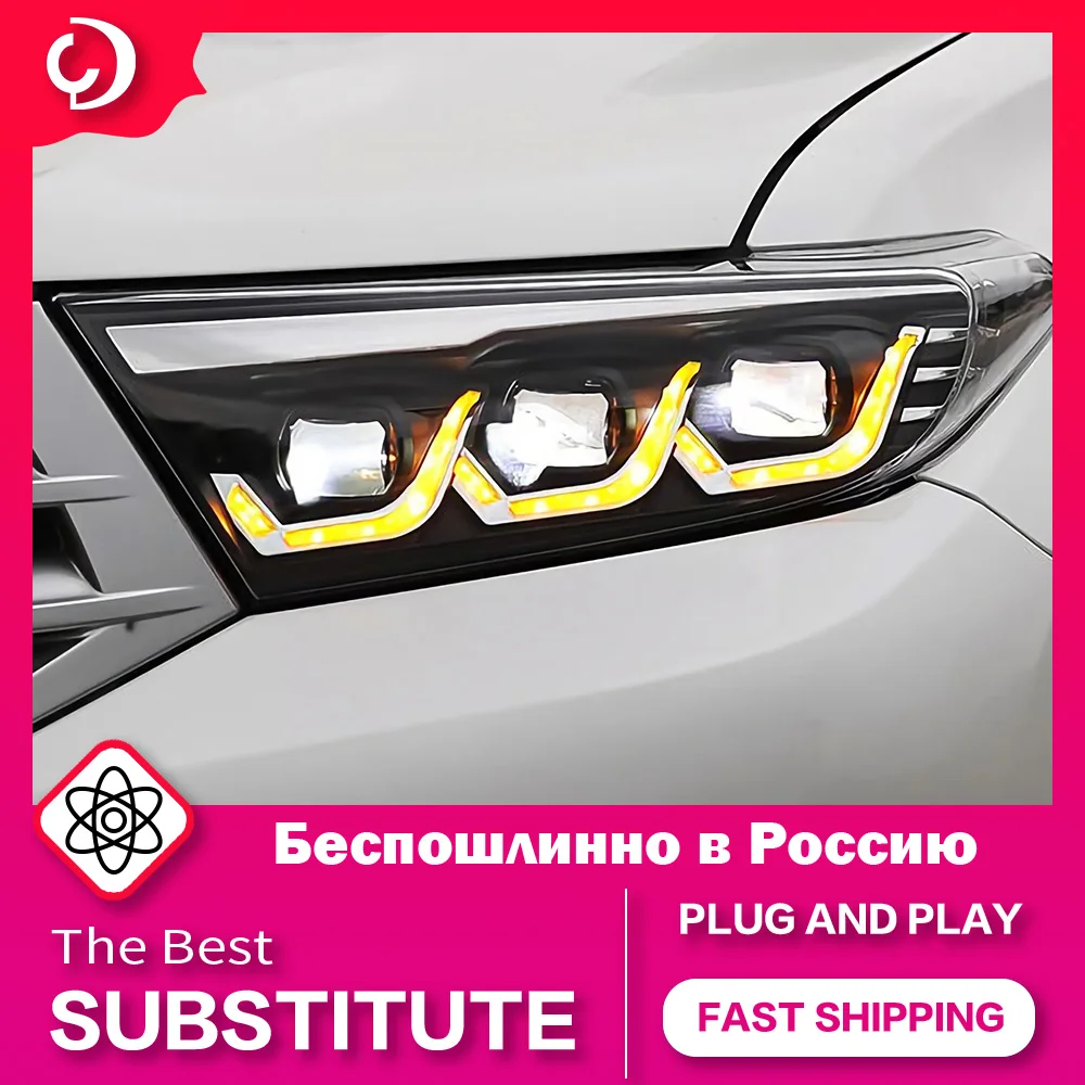 AKD-Car-Styling-Headlights-for-Toyota-Highlander-Kluger-2012-2014-LED ...