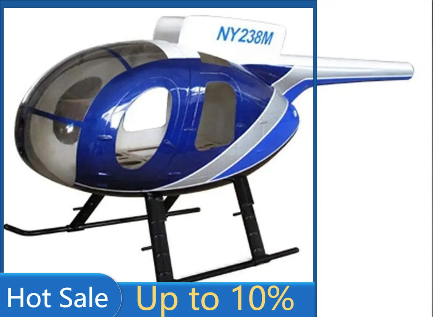 250 Size Police RC Helicopter MD500D Pre-Painted Fuselage for Align T ...