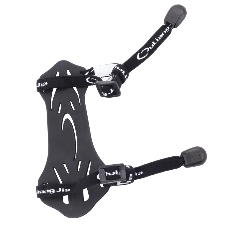 Rubber Archery Arm Guard Gear Two Adjustable Tab Recurve Bow Shooting ...