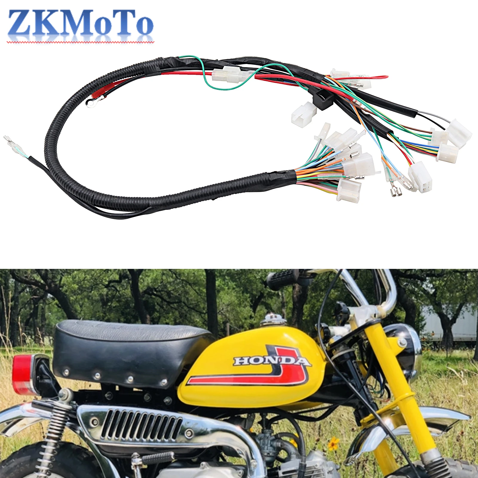 Motorcycle-Accessories-Electrics-Wiring-Harness-Coil-Kits-For-Honda-Z50 ...