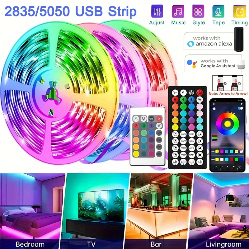 LED-Strip-Light-WIFI-Bluetooth-Control-3528-5050-RGB-Led-Lights ...
