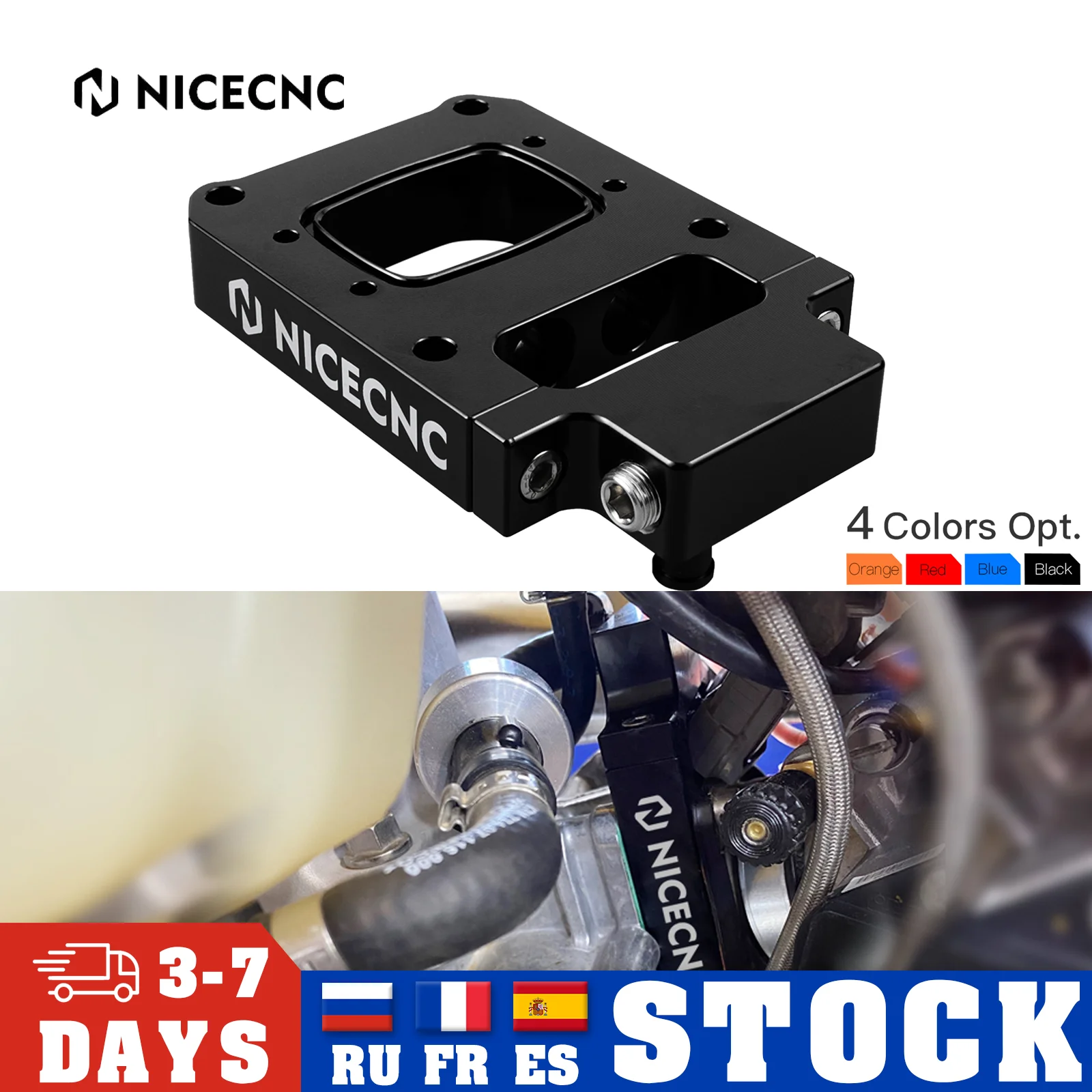 NiceCNC-Motocicleta TPI Fuel Injector Kit Bloco de Relocação, Fit para ...