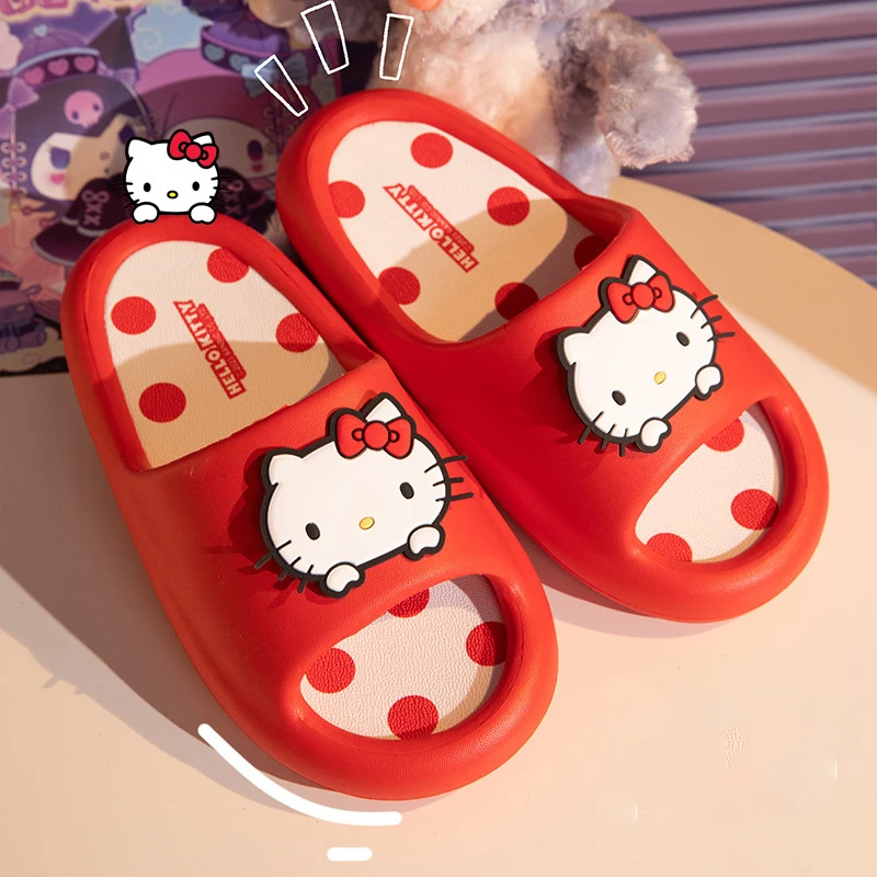 New Kawaii Sanrio Hello Kitty Slippers My Melody Cinnamoroll Anime ...