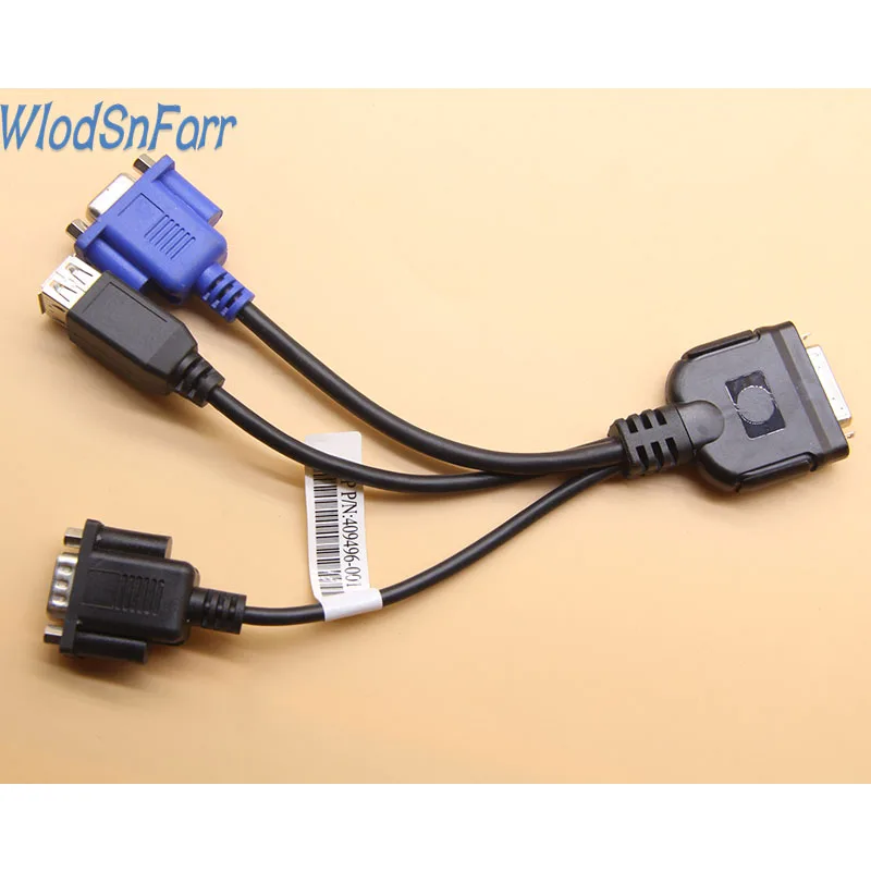 Original blade server adapter cable KVM cable serial port+USB+VGA ...