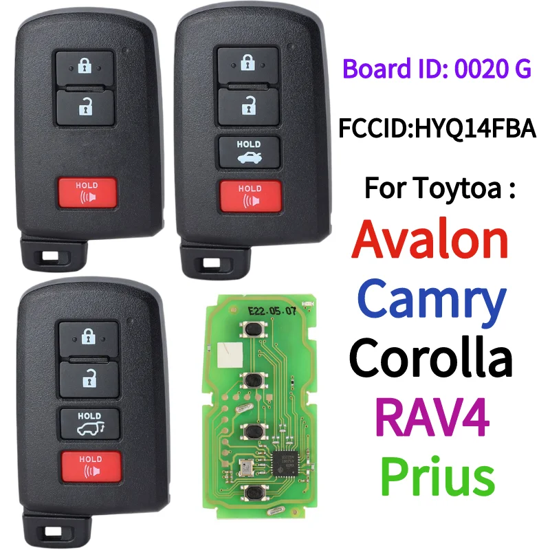 Keyless-281451-0020-G-Smart-Remote-Key-Fob-312-314MHz-for-Toyota-Avalon ...
