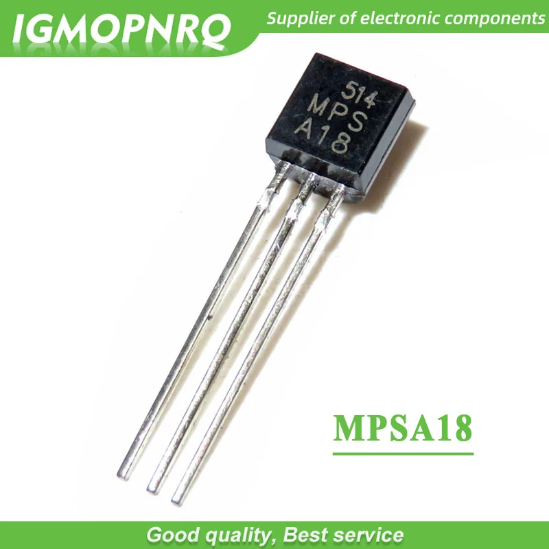 100pcs-MPSA18-A18-TO-92-Bipolar-Transistors-BJT-200mA-45V-NPN-new ...