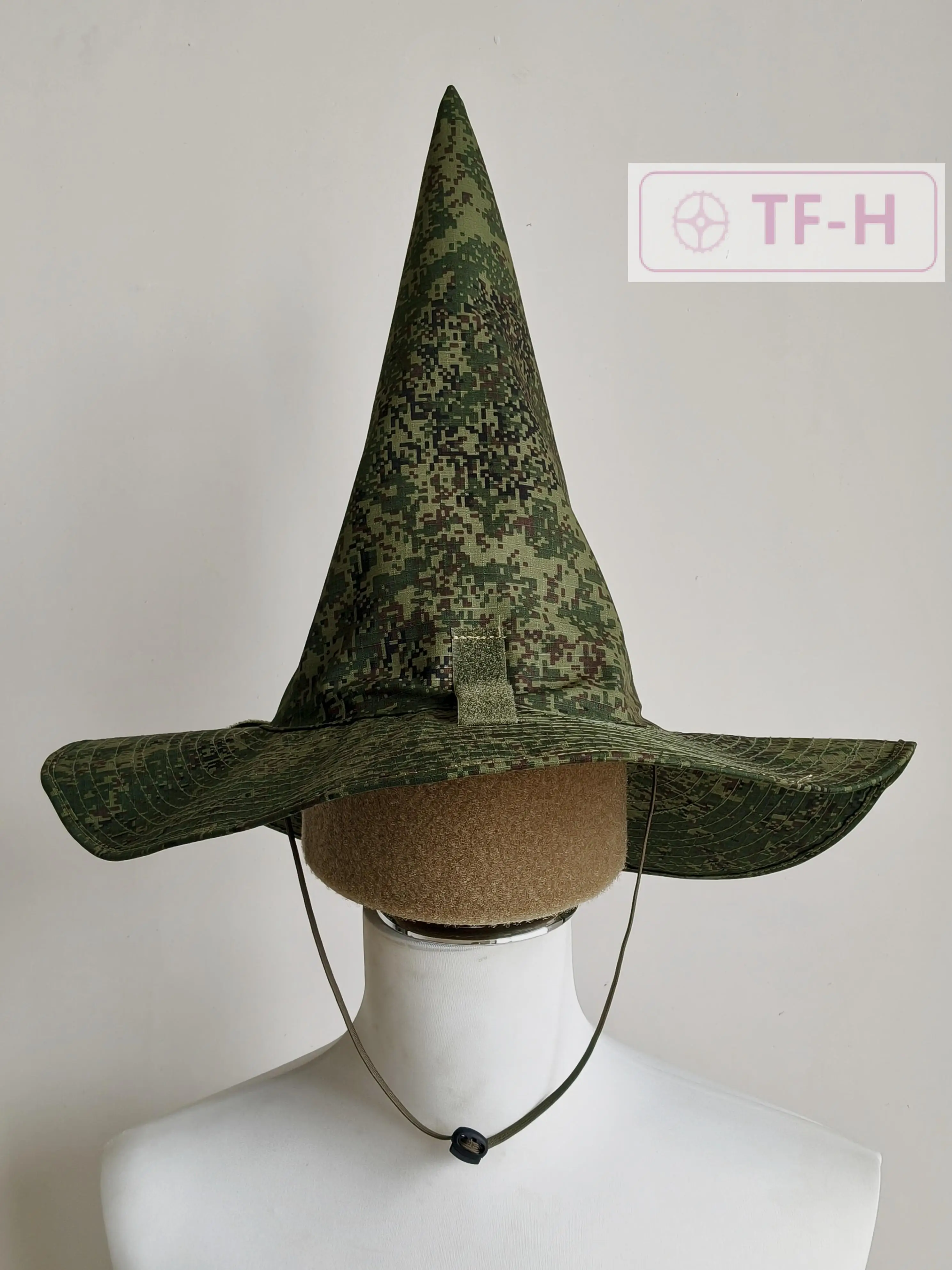 Camouflage Outdoor Hunting Tactical Magic Wizard Hat Cosplay Halloween ...