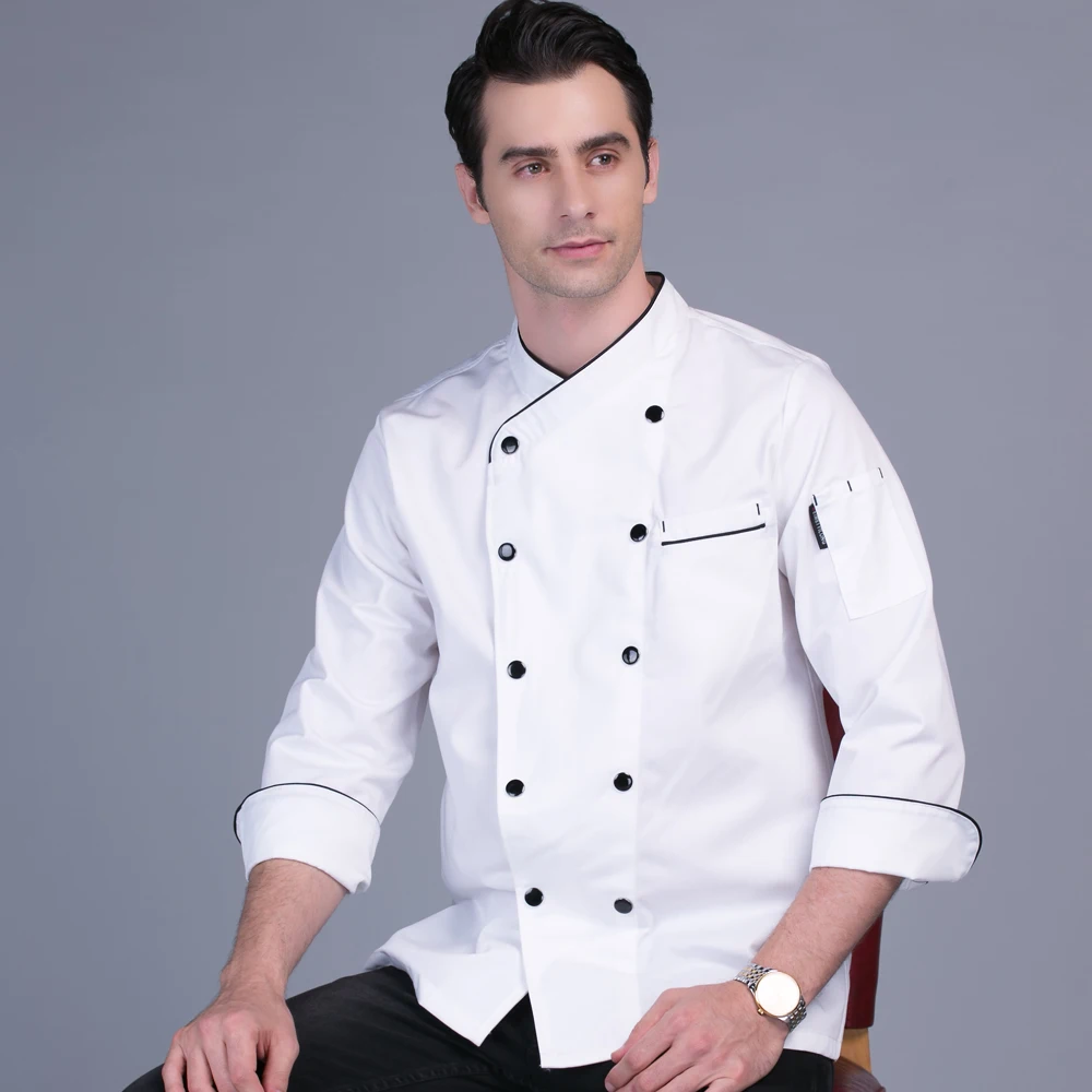 Chef-s-uniform-Jacket-Senior-Chef-workwear-long-sleeved-chef-workwear ...