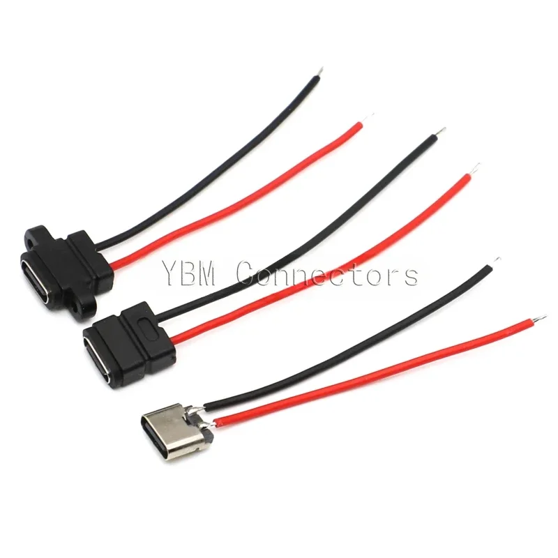 5Pcs-USB-TYPE-C-Block-2P-welding-Line-Waterproof-Tape-Type-C-Only ...