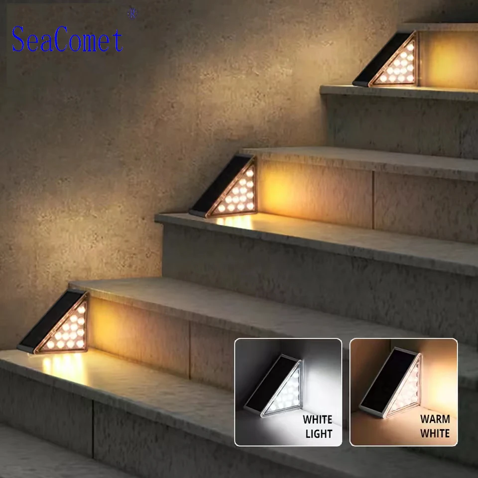 LED-Outdoor-Solar-Anti-theft-Stair-Light-Lens-Design-Super-Bright-IP67 ...
